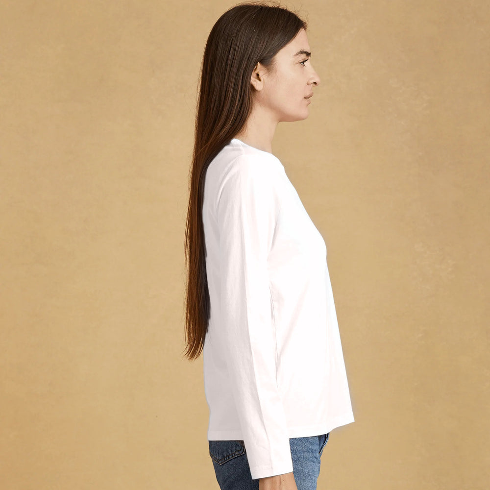 Womens long sleeve crew neck Classic T-Shirt