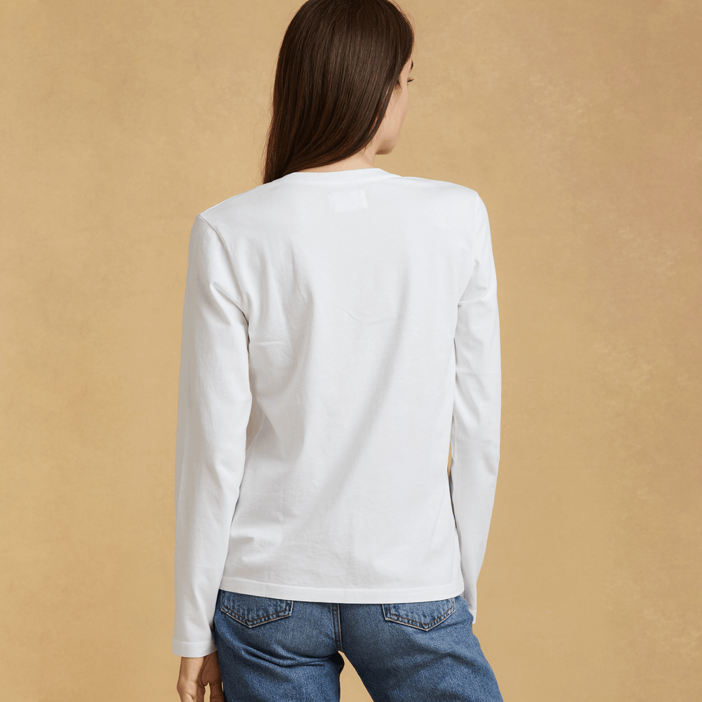 Womens long sleeve V-neck Classic T-Shirt